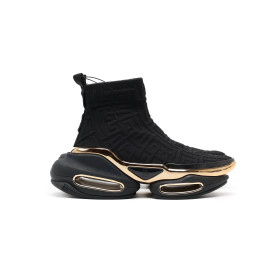 BALMAIN TENIS HIGH TOP NEGROS - Vende Tu Closet